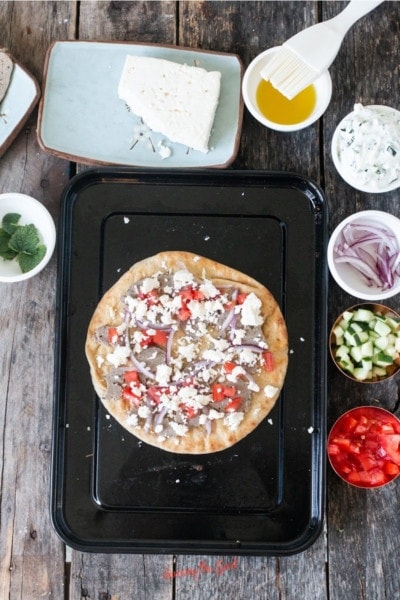 Gyro Pizza Recipe - Savoring The Good®
