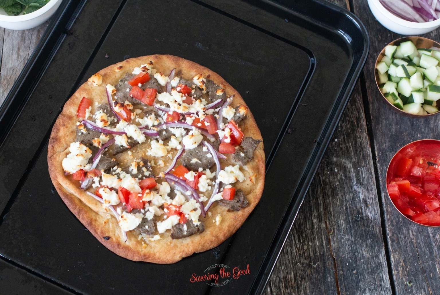 Gyro Pizza Recipe – Savoring The Good®