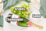 Sugared Champagne Grapes