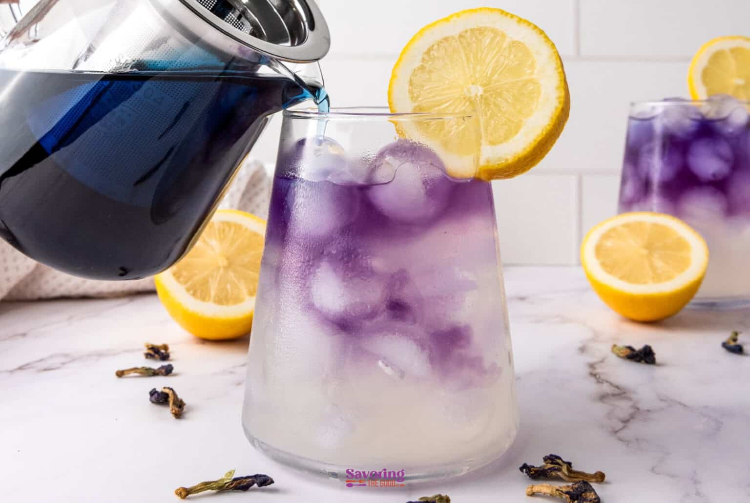 Butterfly Pea Flower Lemonade – Savoring The Good®