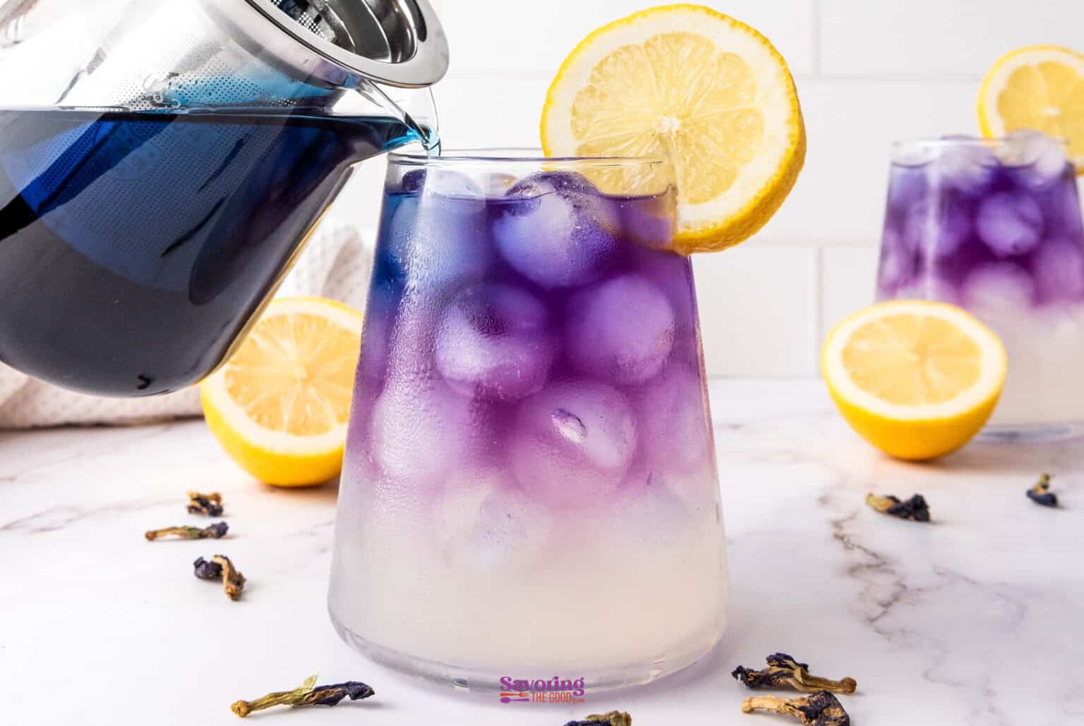 Butterfly Pea Flower Lemonade – Savoring The Good®